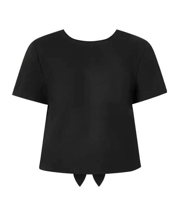 Cult Gaia Safa Backless Shirt With Bow Detail