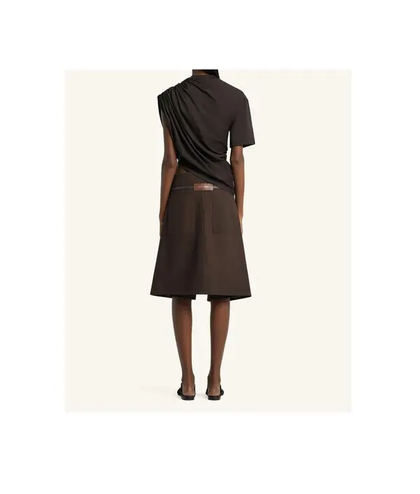 COURREGES Courrèges Asymmetrical Draped Knit T-shirt