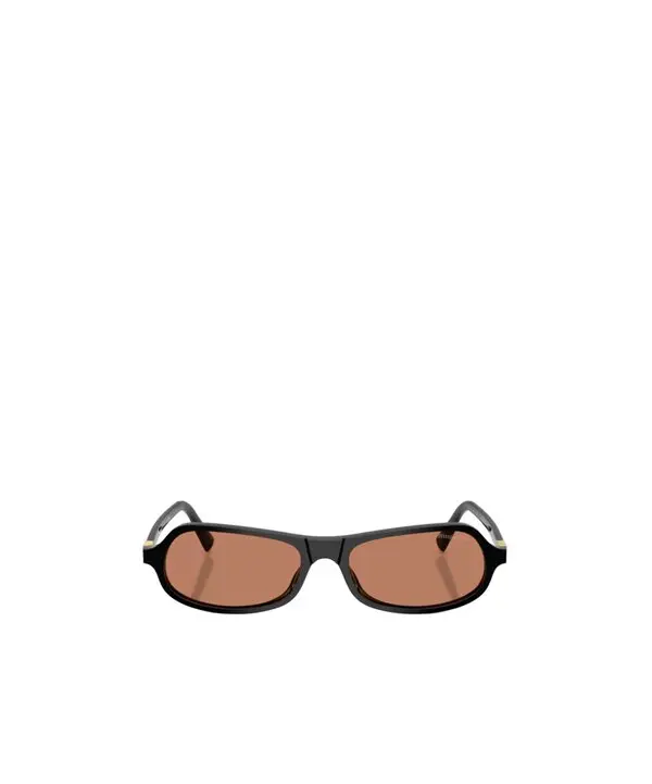 Miu Miu Logo Detail Sunglasses - Black