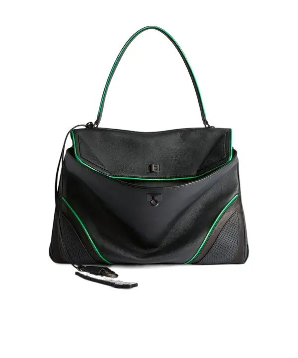 Balenciaga Rodeo Biker Handbag Large - Black