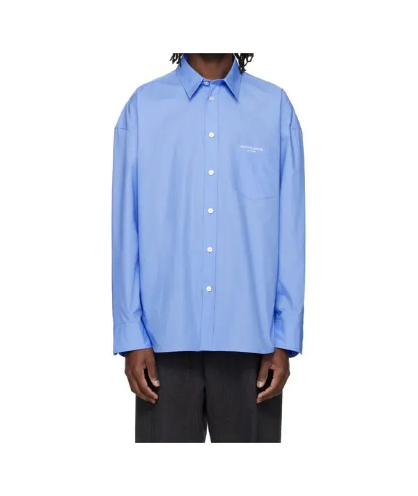 WOOYOUNGMI Poplin Button-down Shirt - Blue