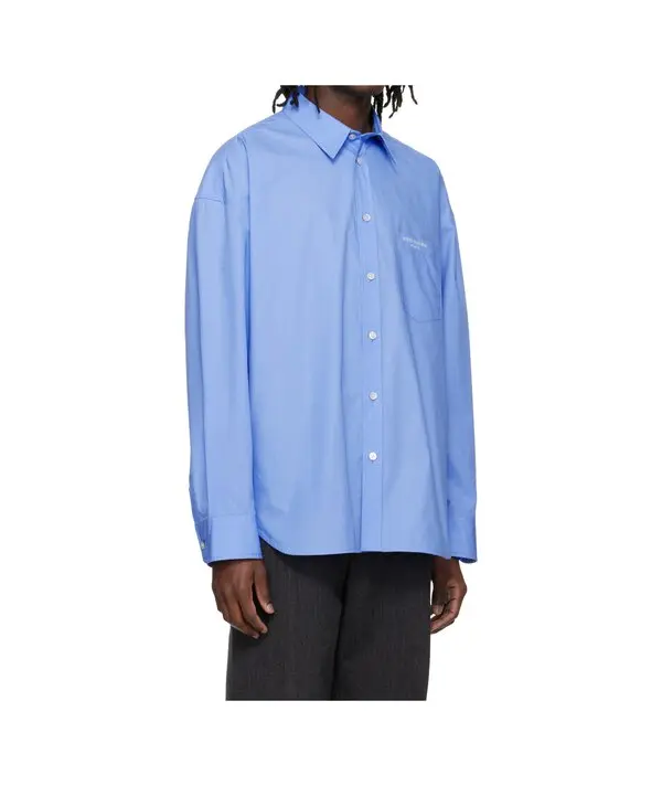 WOOYOUNGMI Poplin Button-down Shirt - Blue