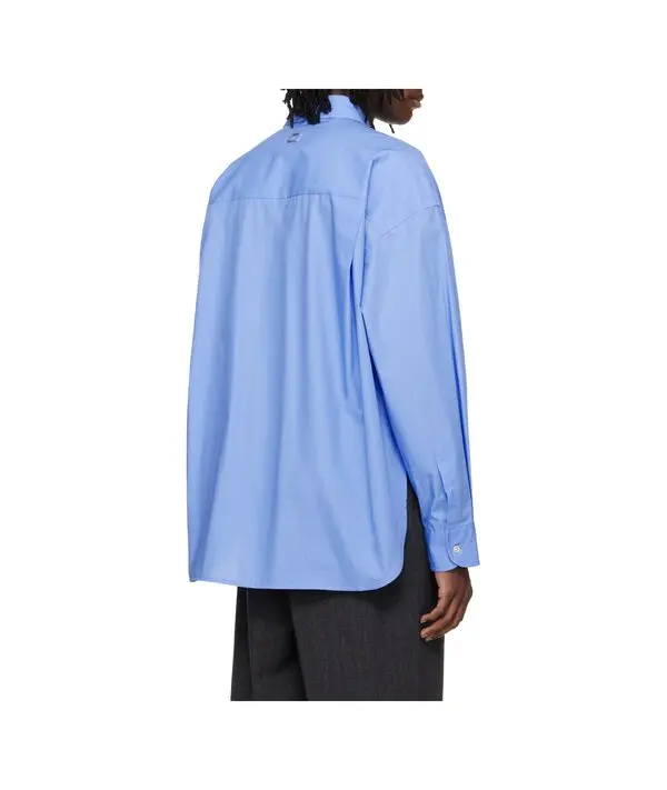WOOYOUNGMI Poplin Button-down Shirt - Blue
