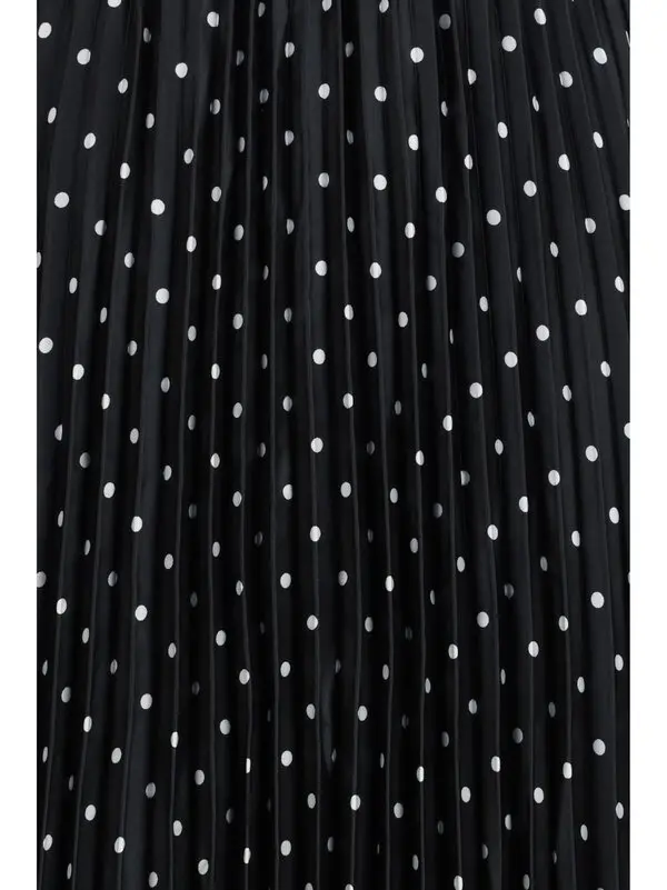 SELF-PORTRAIT Ruffled Polka Dot Maxi Dress