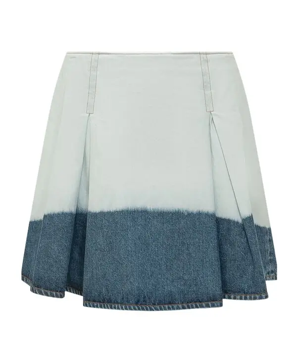 Marni Dip-dye Pleated Skirt - White