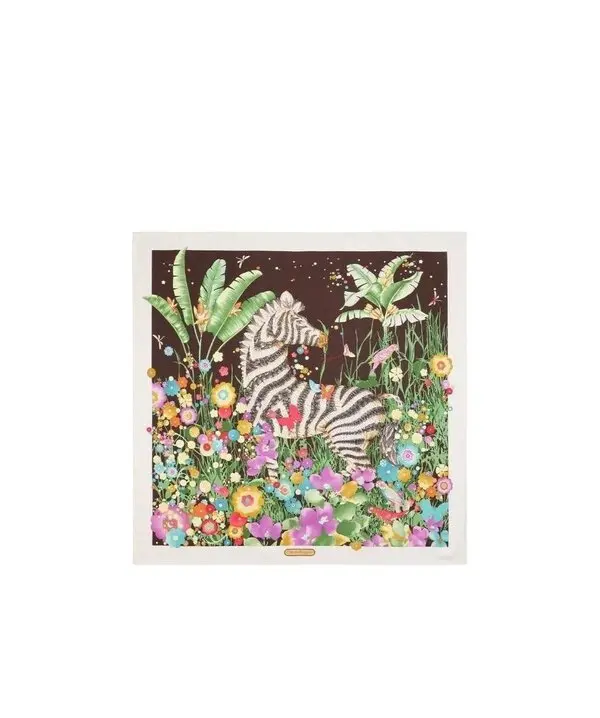FERRAGAMO Printed Silk Scarf - Multicolor