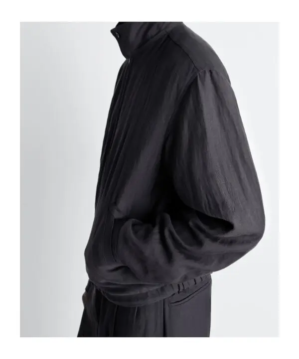 LEMAIRE Short Blouson - Ash Black