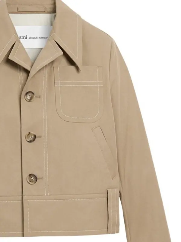 AMI Paris Long Sleeved Buttoned Jacket