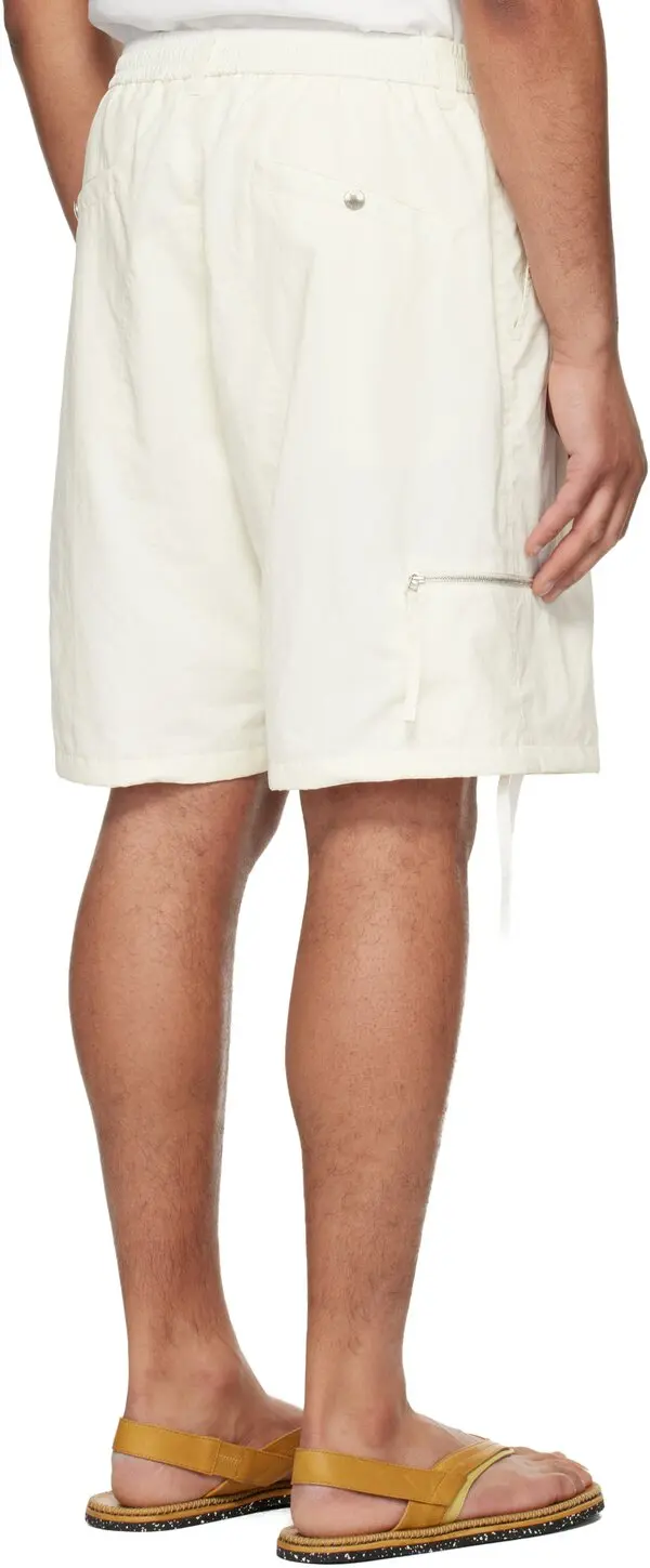 WOOYOUNGMI Zipper Detail Cargo Shorts