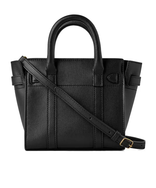 Mulberry Bayswater Logo Stamped Mini Crossbody Bag - Black
