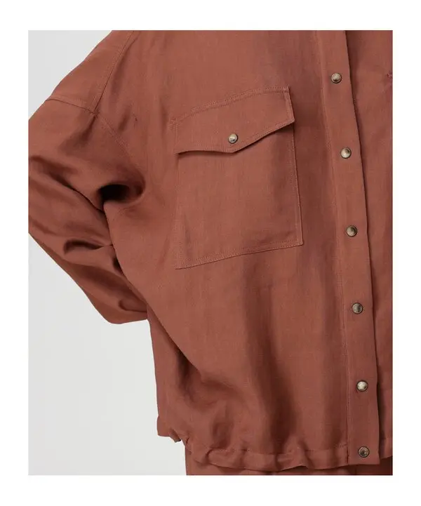 Brunello Cucinelli Gathered Pocket Shirt