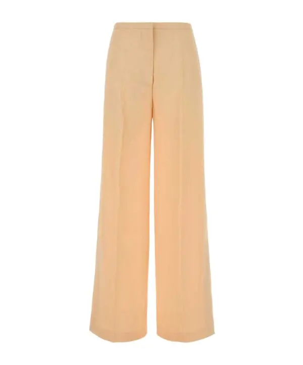 Alberta Ferretti High-rise Palazzo Pants - Pink