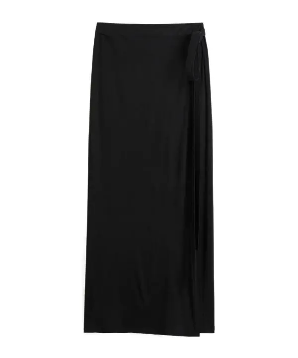 TOTEME Tie-fastened Midi Skirt - Black