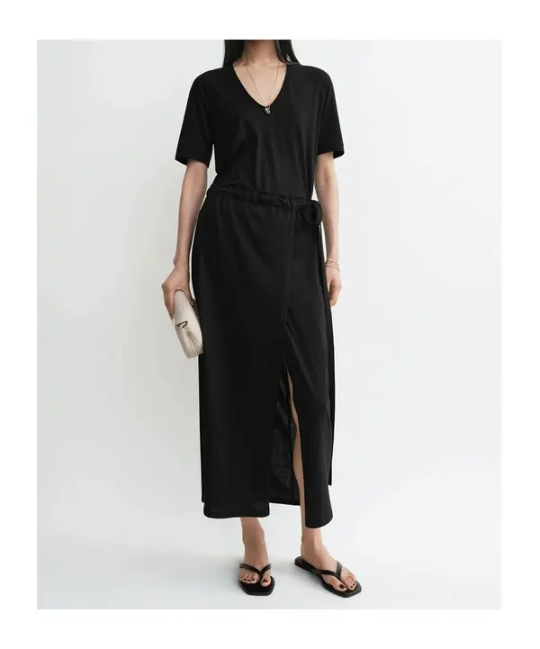 TOTEME Tie-fastened Midi Skirt - Black