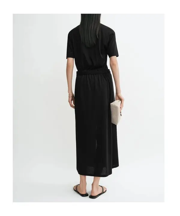 TOTEME Tie-fastened Midi Skirt - Black