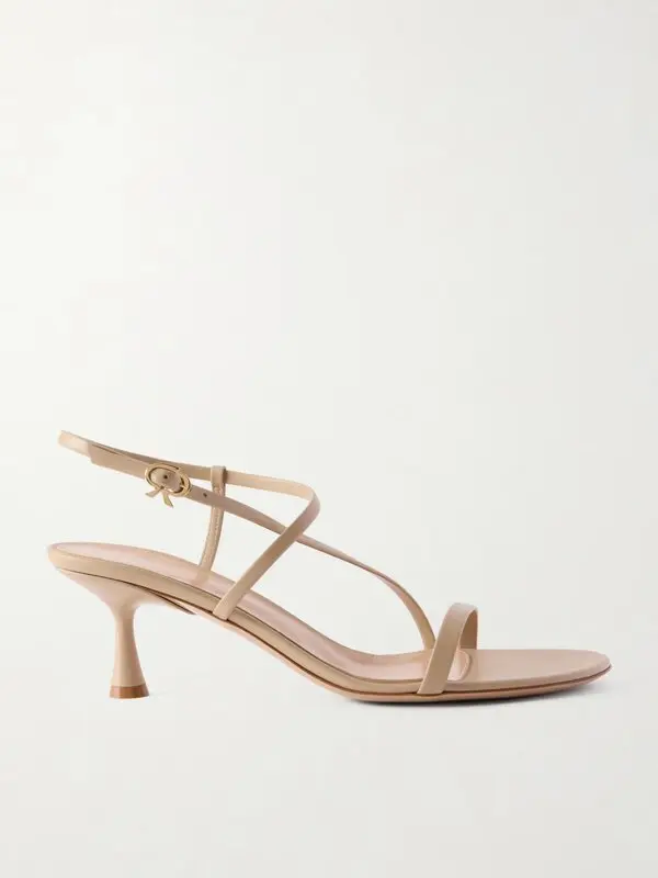 GIANVITO ROSSI Leather Sandals - Nude