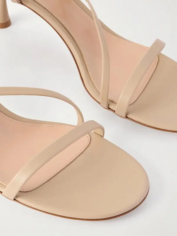 GIANVITO ROSSI Leather Sandals - Nude