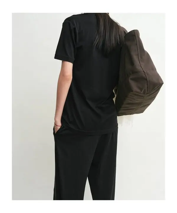 TOTEME Short Sleeve Scoop Neck T-shirt