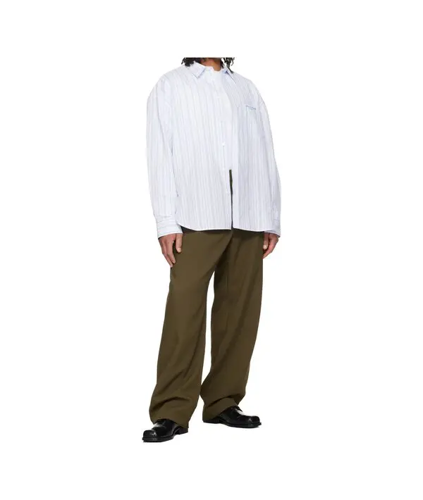 WOOYOUNGMI Stretch Twill Casual Pants