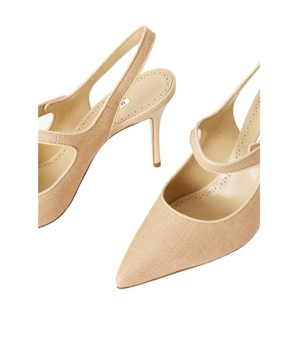Manolo Blahnik Suede Slingback Pumps