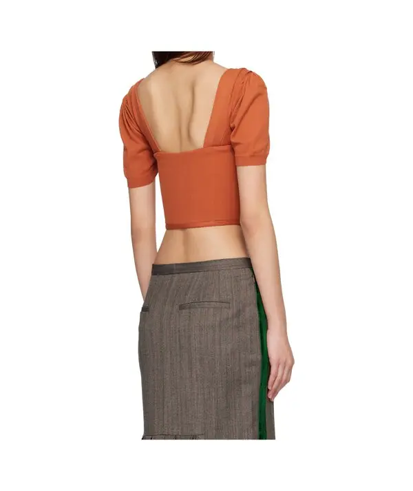 VIVIENNE WESTWOOD Draped Knitwear Top With Corset Lining