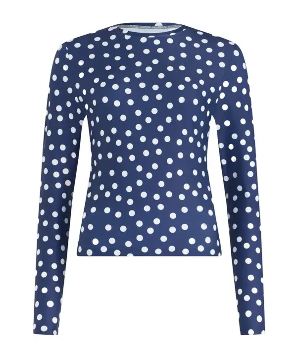 JEAN PAUL GAULTIER Polka Dot Long Sleeve Top