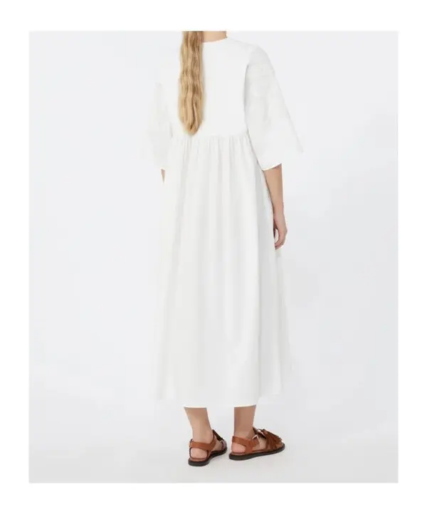 Max Mara Crew-neck Maxi Dress With Raglan Sleeves