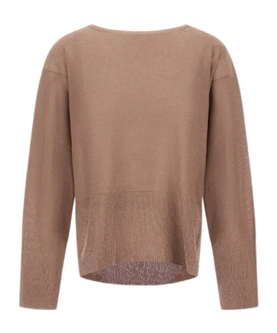 Herno Sequined Knitted Jumper - Dove-grey