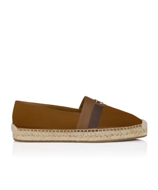 CHRISTIAN LOUBOUTIN Alfarica Logo Detail Espadrilles - Brown