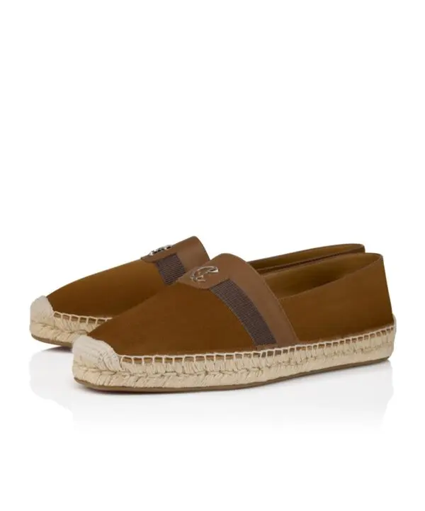 CHRISTIAN LOUBOUTIN Alfarica Logo Detail Espadrilles - Brown