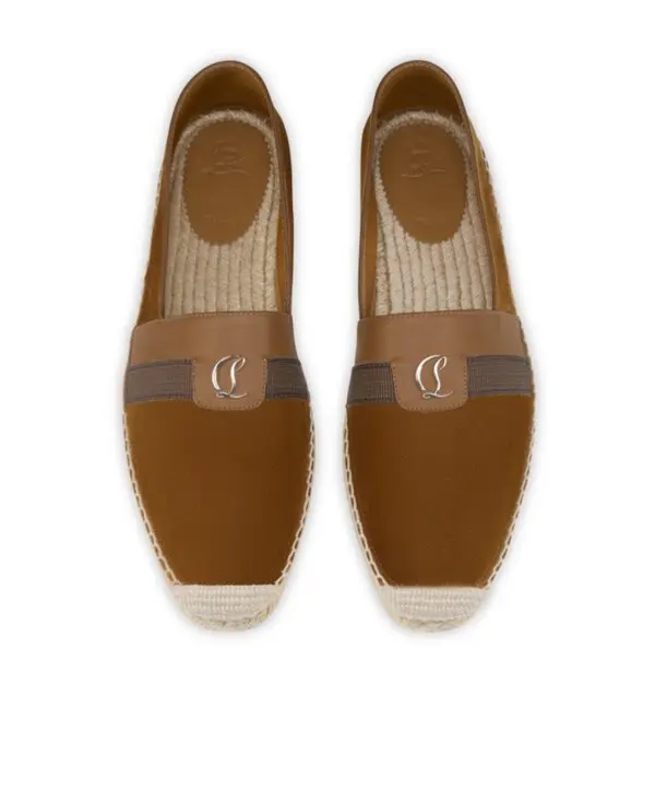 CHRISTIAN LOUBOUTIN Alfarica Logo Detail Espadrilles - Brown