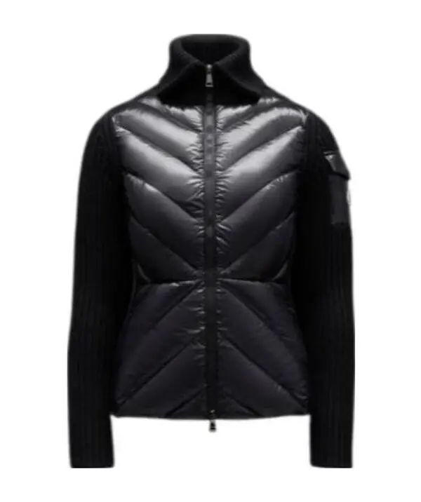 Moncler Quilted Down Zip-up Cardigan