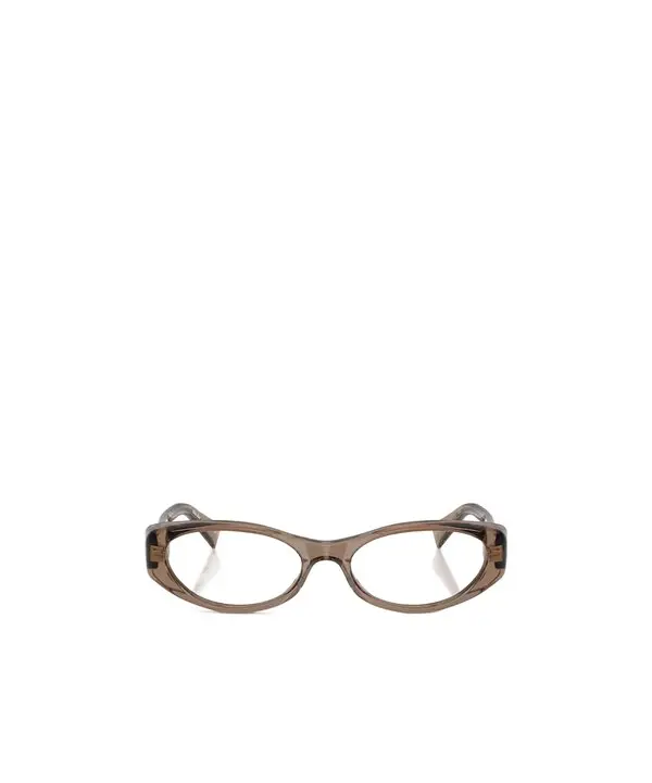 Miu Miu Full Frame Eyeglasses - Brown