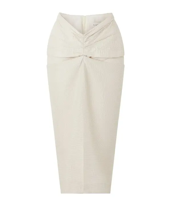 LANVIN Ruched Detail Midi Skirt