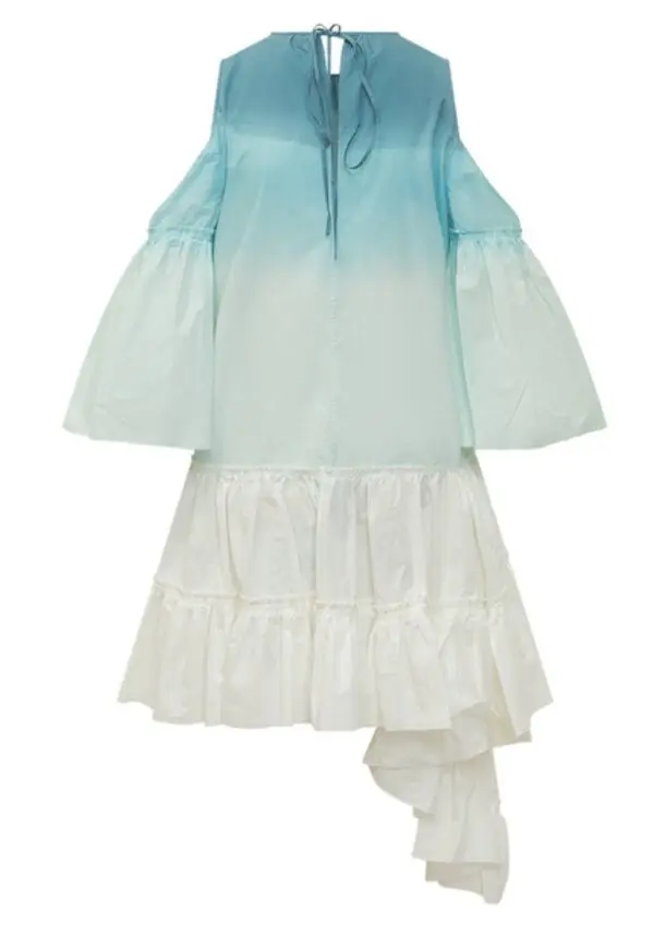 J.W.ANDERSON Jw Anderson Dip Dye Ruffle Dress
