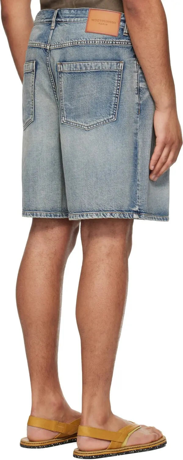 WOOYOUNGMI Pleated Denim Shorts