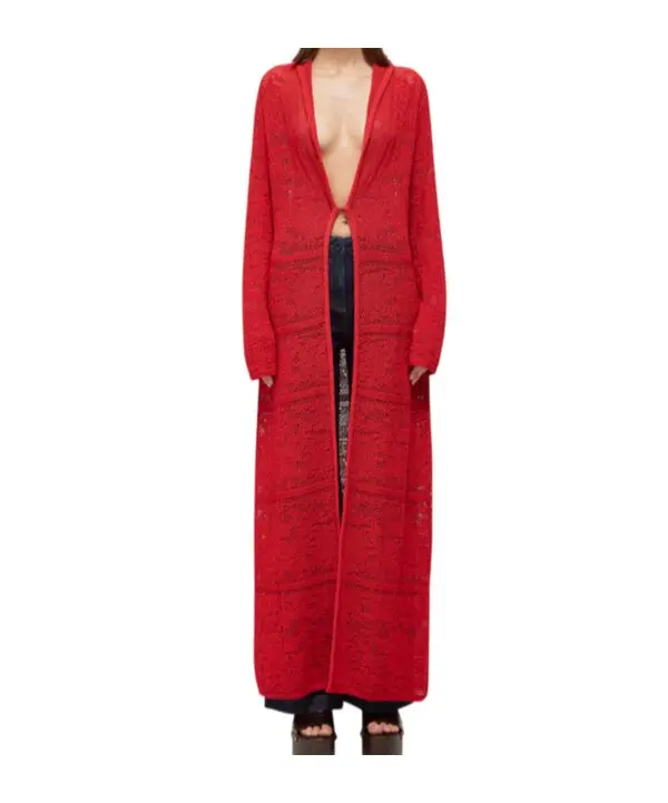 BLUGIRL Crochet-knit Long Cardigan