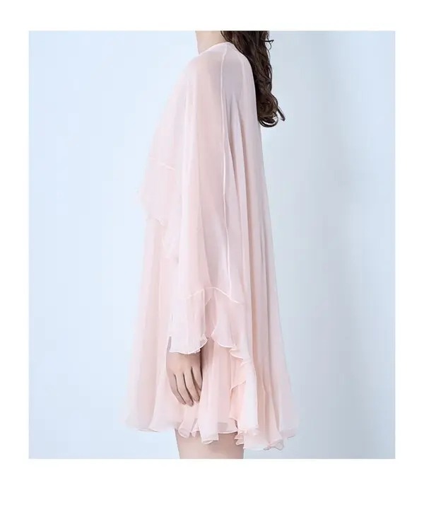 Chloé Ruffled Cape Mini Dress