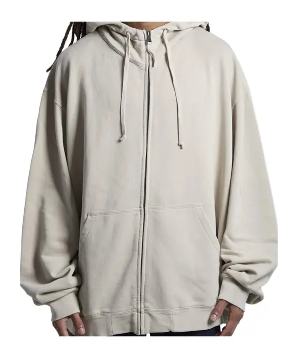 MAISON MARGIELA Oversized Zip-up Hoodie - White