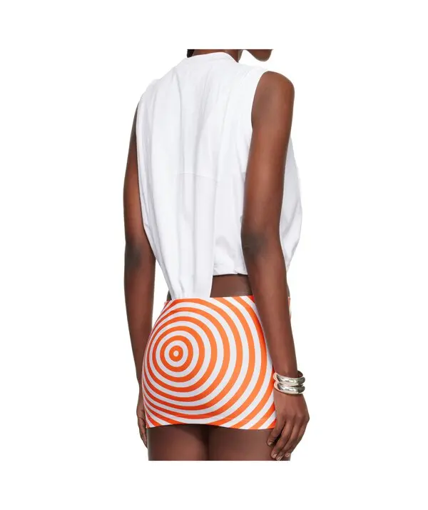 JEAN PAUL GAULTIER The Twisted Cotton Bodysuit - White