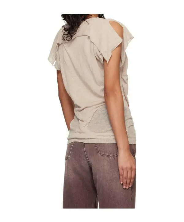 VIVIENNE WESTWOOD Printed Boat Neck Pleated Top