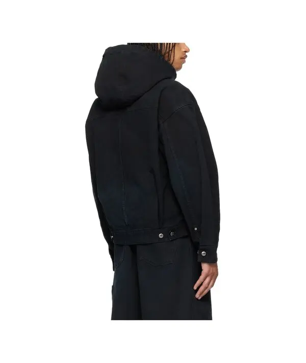 WOOYOUNGMI Hooded Dyed Casual Jacket
