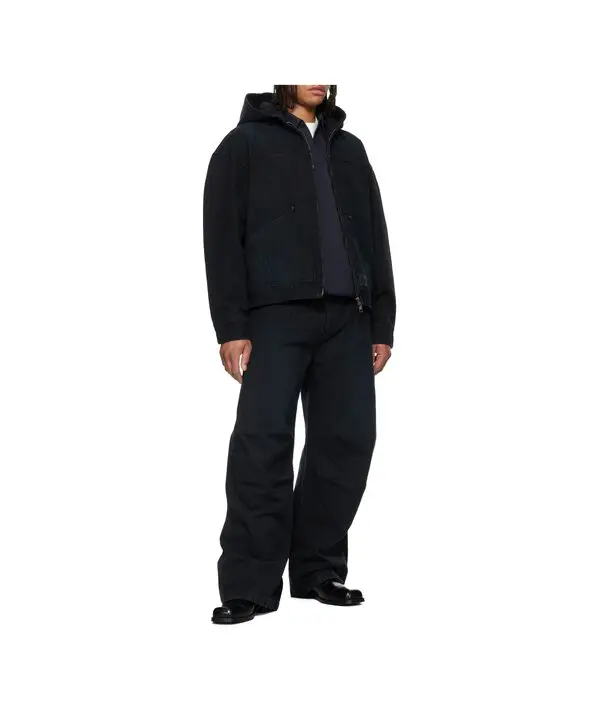 WOOYOUNGMI Hooded Dyed Casual Jacket