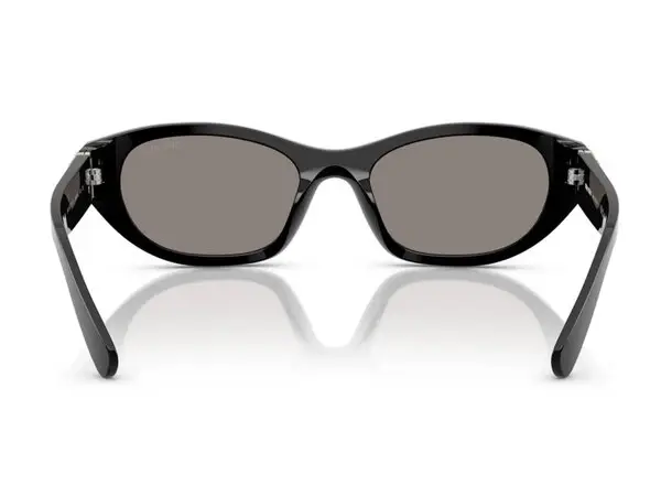 Miu Miu Oval Frame Sunglasses - Black