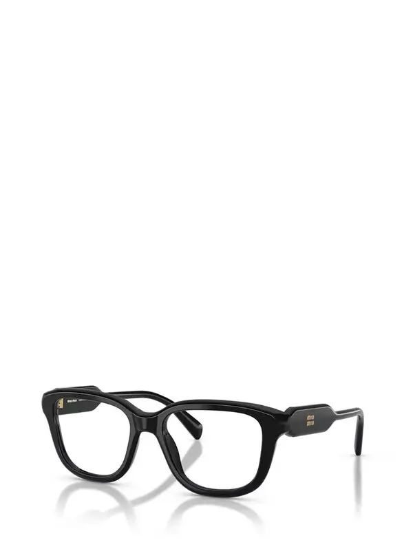 Miu Miu Rectangle Full Rim Eyeglasses - Black