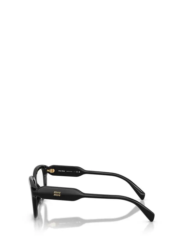 Miu Miu Rectangle Full Rim Eyeglasses - Black