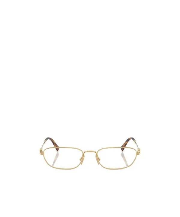 Miu Miu Full Frame Eyeglasses - Golden