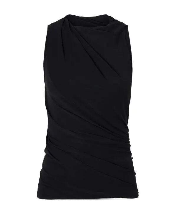 Rick Owens Gathered Stretch-jersey T-shirt