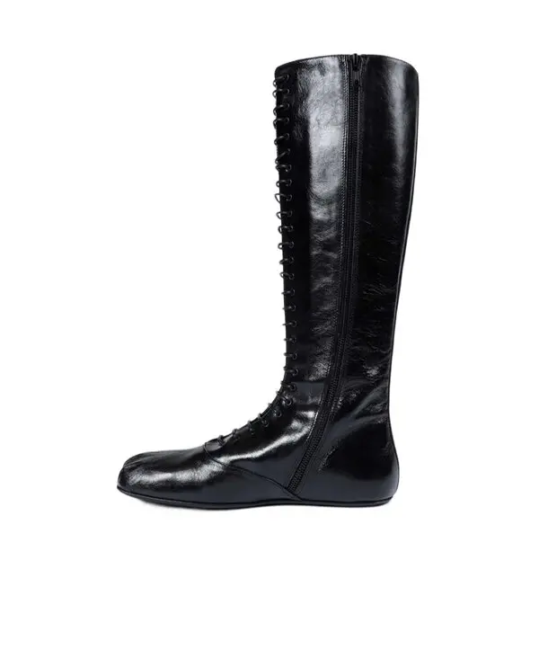 ANN DEMEULEMEESTER Ysha Squared Lace-up High Boots