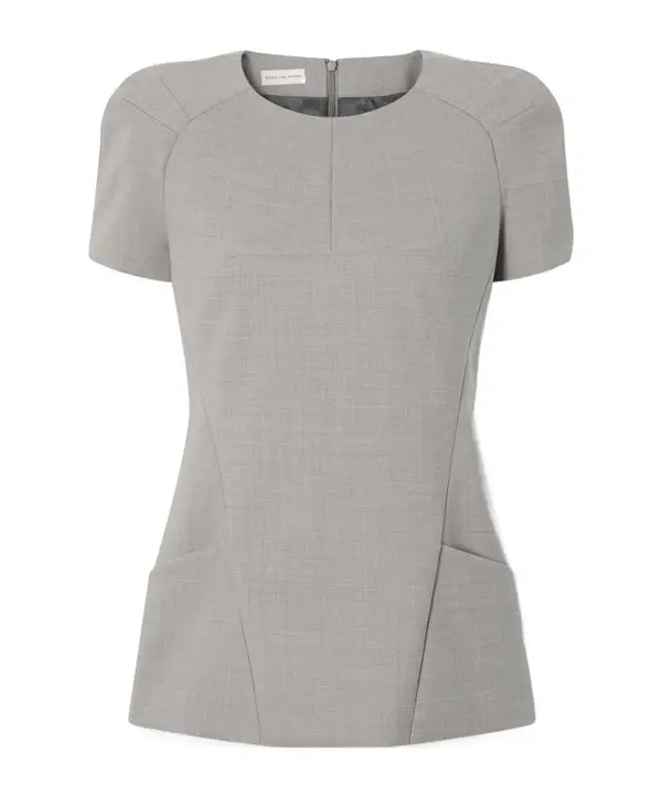 Dries Van Noten Mélange Grain De Poudre Blouse